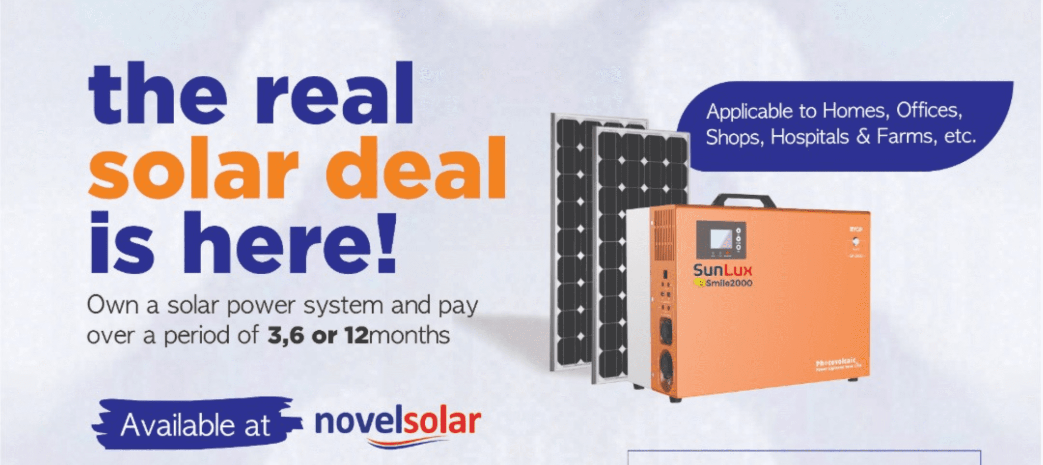 Affordable Pay-As-You-Use Solar Energy: Introducing Sun-Lux Smile 2000 - novelsolar