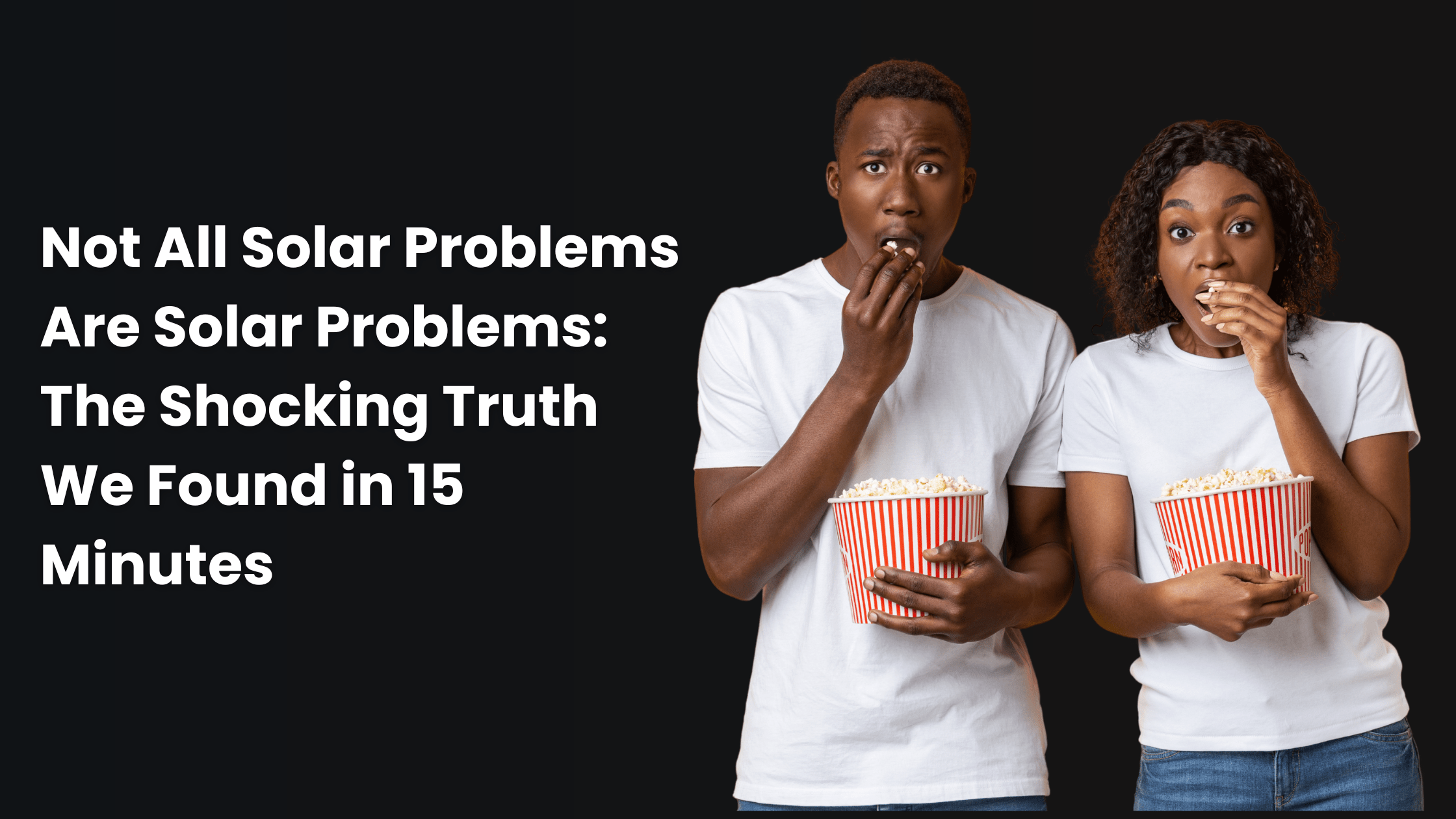 Not All Solar Problems Are Solar Problems: The Shocking Truth We Found ...
